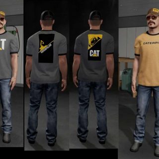 Cat themed clothing pack v1.0 FS22 Mod | Farming Simulator 22 Mod