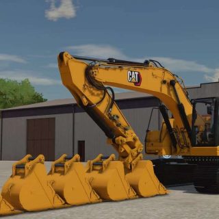Caterpillar 335 Hydraulic Excavator v1.0 FS22 Mod | Farming Simulator ...