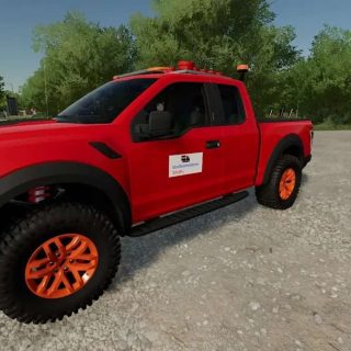 Ford Raptor F150 Kommunal v1.2 FS22 Mod | Farming Simulator 22 Mod