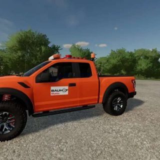 Ford Raptor F150 Kommunal v1.2 FS22 Mod | Farming Simulator 22 Mod