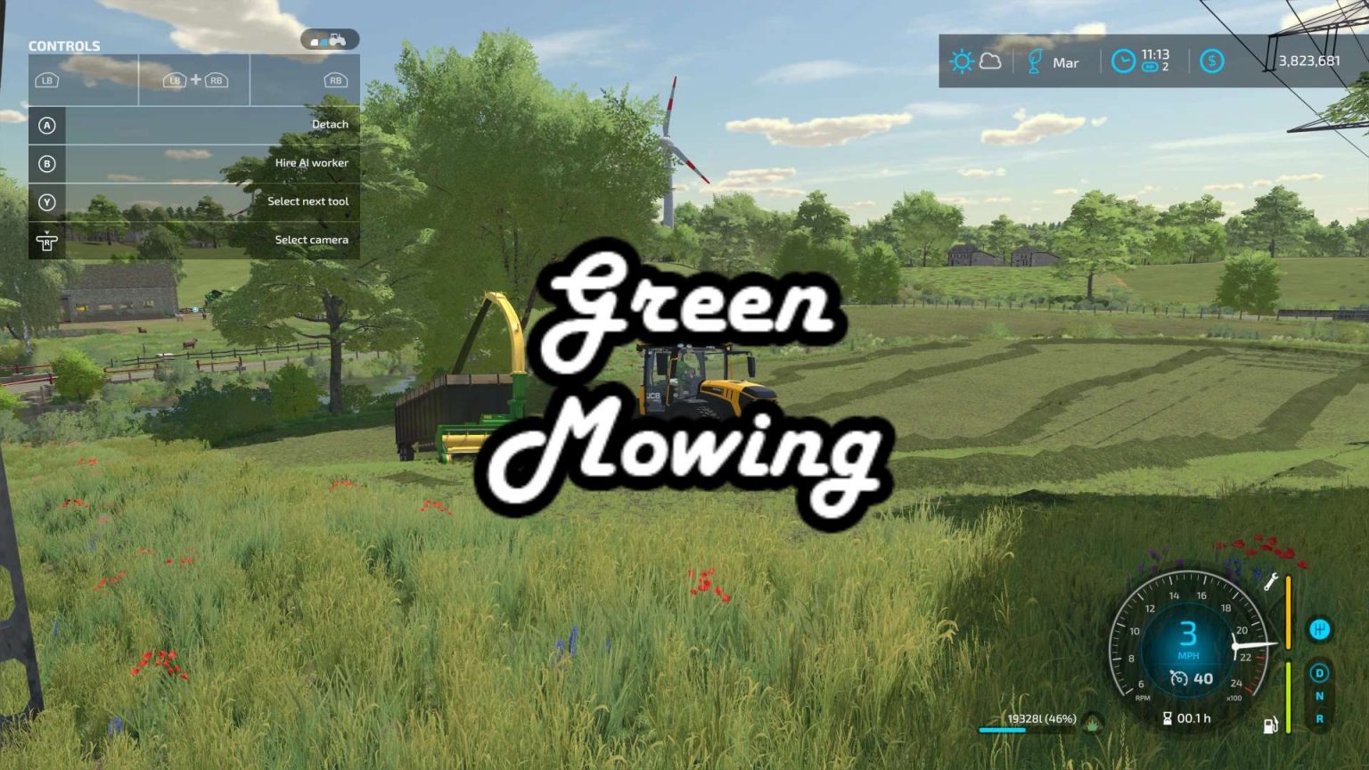 Green Mowing v1.0 FS22 Mod | Farming Simulator 22 Mod