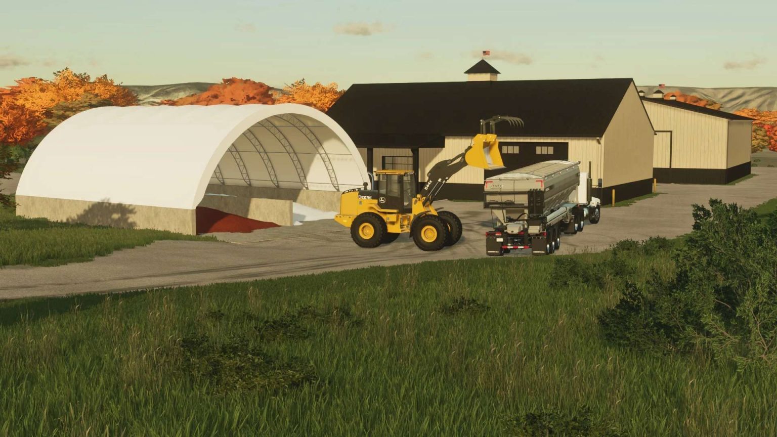 Hoop Barn Pack v1.0 FS22 Mod | Farming Simulator 22 Mod