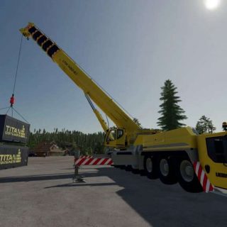 Liebherr LTM1450 Mobile Crane v1.0 FS22 Mod | Farming Simulator 22 Mod