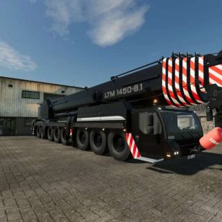 Liebherr LTM1450 Mobile Crane v1.0 FS22 Mod | Farming Simulator 22 Mod