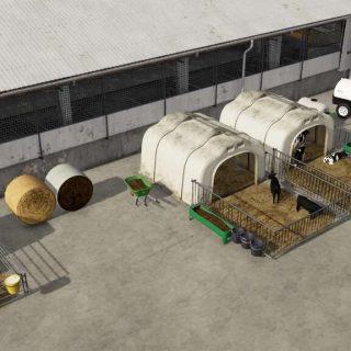 Lizard Calf Huts v1.1 FS22 Mod | Farming Simulator 22 Mod