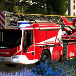 Magirus M32L AS n.B. Turntable ladder v1.0.2 FS22 Mod | Farming ...