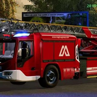 Magirus M32L AS n.B. Turntable ladder v1.0.2 FS22 Mod | Farming ...