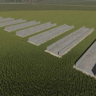 Pack Of Silage Silos v1.0 FS22 Mod | Farming Simulator 22 Mod