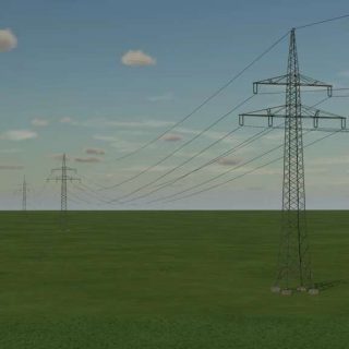 Power Pole Prefab v1.0 FS22 Mod | Farming Simulator 22 Mod