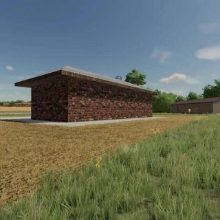 Red Brick Shed v1.0 FS22 Mod | Farming Simulator 22 Mod