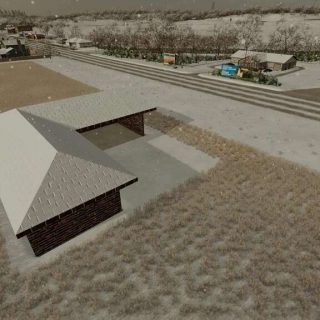 Red Brick Shed v1.0 FS22 Mod | Farming Simulator 22 Mod