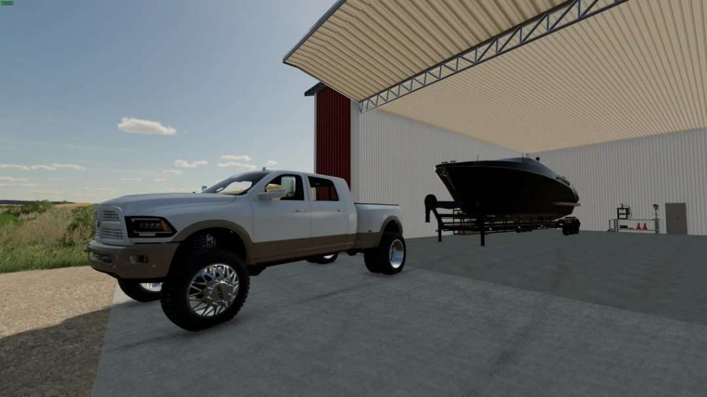 Riveria Boat and trailer v1.0 FS22 Mod | Farming Simulator 22 Mod