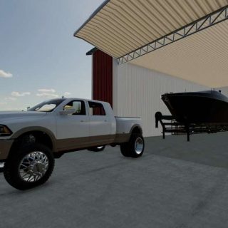 Riveria Boat and trailer v1.0 FS22 Mod | Farming Simulator 22 Mod