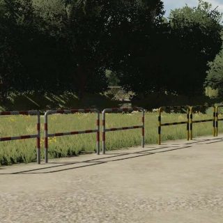 Road Barrier (Prefab) v1.0 FS22 Mod | Farming Simulator 22 Mod
