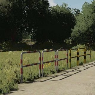 Road Barrier (Prefab) v1.0 FS22 Mod | Farming Simulator 22 Mod
