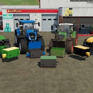 Self Made Front Weight Box v1.0 FS22 Mod | Farming Simulator 22 Mod