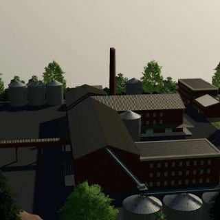 Sugar Factory (Prefab) v1.0 FS22 Mod | Farming Simulator 22 Mod