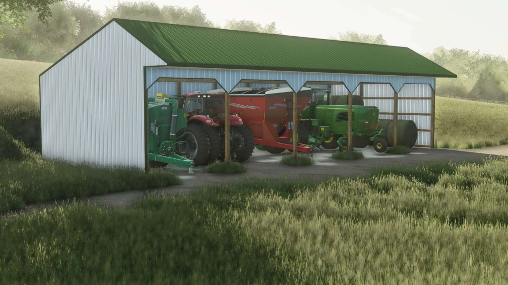 Three Side Shed v1.0 FS22 Mod | Farming Simulator 22 Mod