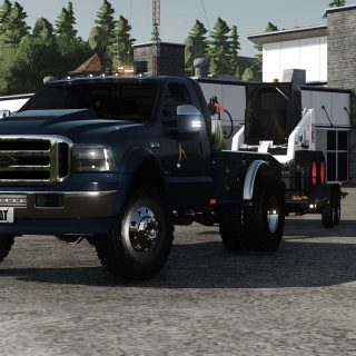 2006 Ford F550 Flatbed v1.1 FS22 Mod | Farming Simulator 22 Mod