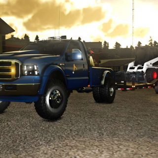 2006 Ford F550 Flatbed v1.1 FS22 Mod | Farming Simulator 22 Mod