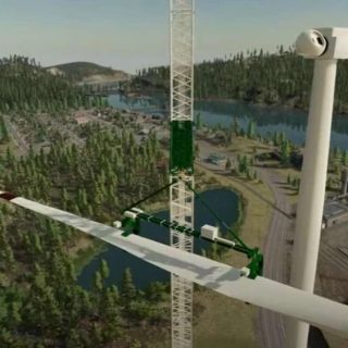 Buildable Wind Turbine v1.0 FS22 Mod | Farming Simulator 22 Mod