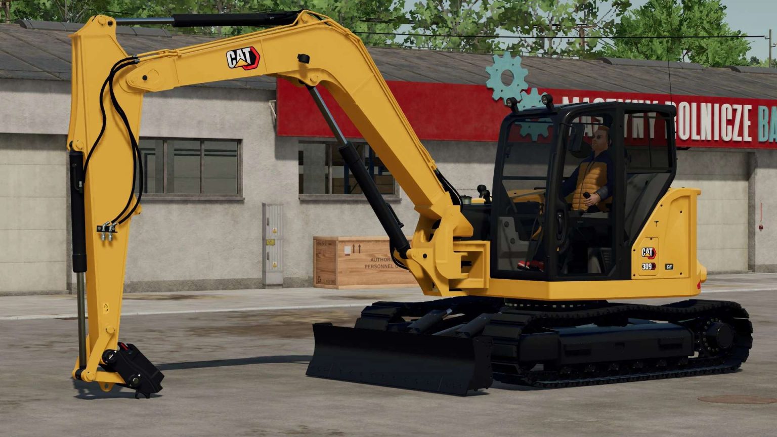 CAT 309 CR Mini Excavator v1.0 FS22 Mod | Farming Simulator 22 Mod