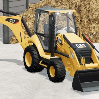 CAT 420F Backhoe Loader v1.0 FS22 Mod | Farming Simulator 22 Mod
