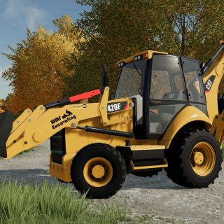 Caterpillar 420FIT Backhoe v1.0 FS22 Mod | Farming Simulator 22 Mod