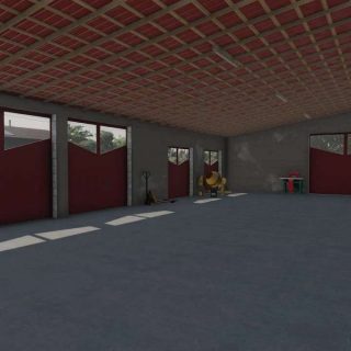 Concrete Block Garage v1.0 FS22 Mod | Farming Simulator 22 Mod