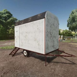 Decorative Construction Trailer v1.0 FS22 Mod | Farming Simulator 22 Mod