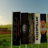Decorative flags v1.1 FS22 Mod | Farming Simulator 22 Mod