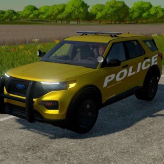 Ford Explorer Police v1.0 FS22 Mod | Farming Simulator 22 Mod