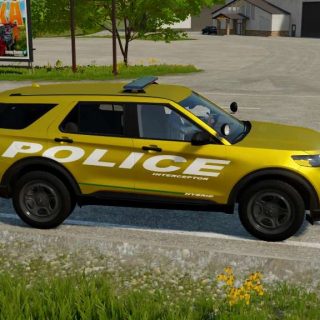 Ford Explorer Police v1.0 FS22 Mod | Farming Simulator 22 Mod