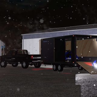 Enclosed Snowmobile Trailer CHS BETA FS22 Mod | Farming Simulator 22 Mod