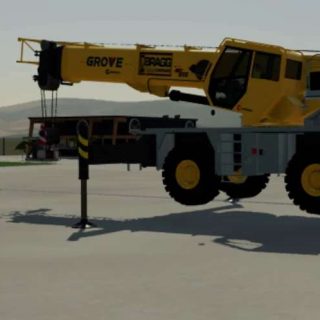 Grove GRT 655 Rough Terrain Crane lift straps v1.0 FS22 Mod | Farming ...