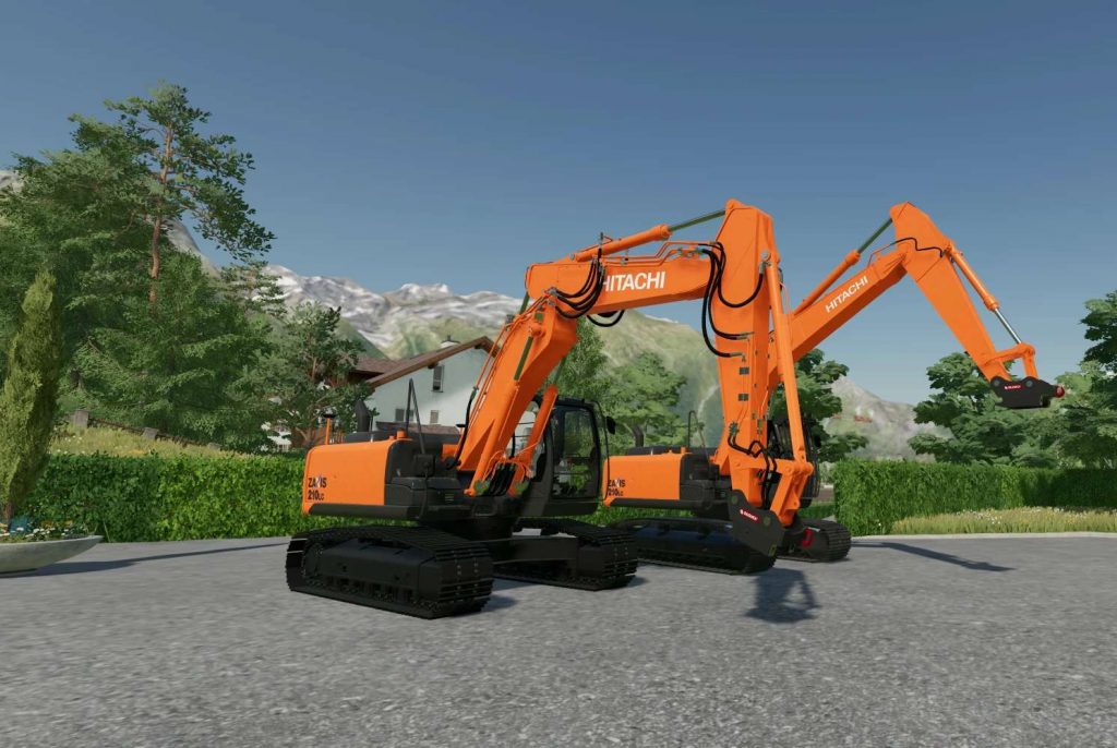 Hitachi 210 VA v1.0 FS22 Mod | Farming Simulator 22 Mod