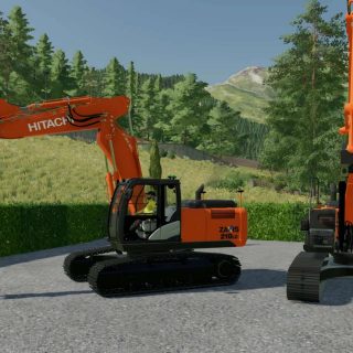 Hitachi 210 VA v1.0 FS22 Mod | Farming Simulator 22 Mod