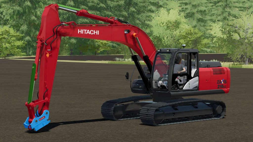 Hitachi ZX210-5 & ZX210LC-5 v1.0 FS22 Mod | Farming Simulator 22 Mod
