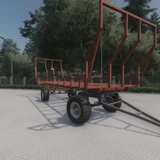 Homemade Bale Trailer v1.0 FS22 Mod | Farming Simulator 22 Mod