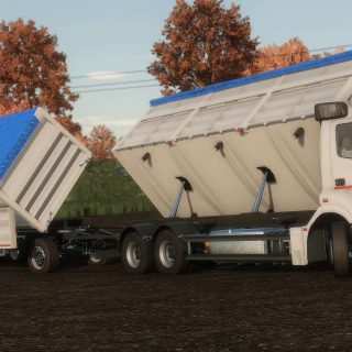 Kamaz-5490 tandem & Prisep trailer v1.0 FS22 Mod | Farming Simulator 22 Mod