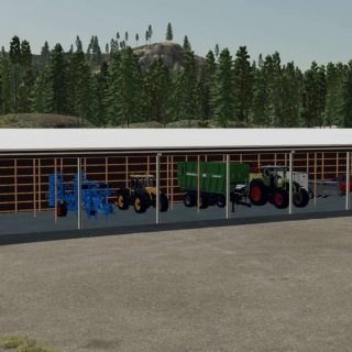 LAC Implement Sheds Pack v1.0 FS22 Mod | Farming Simulator 22 Mod