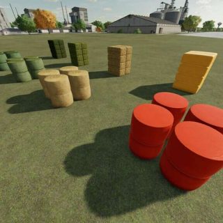 Liftable Bales Pack v1.1.2 FS22 Mod | Farming Simulator 22 Mod