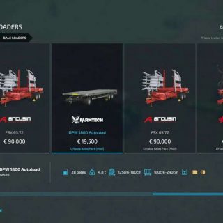 Liftable Bales Pack v1.1.2 FS22 Mod | Farming Simulator 22 Mod