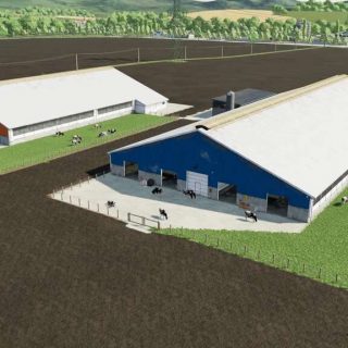 Lizard Cow Barns - Expandable Pastures Ready v1.0 FS22 Mod | Farming ...