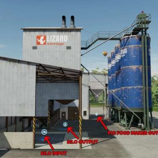 Lizard Grain Storage And Pig Food Maker v1.0 FS22 Mod | Farming ...