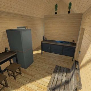 Loft Style Summerhouse v1.0 FS22 Mod | Farming Simulator 22 Mod
