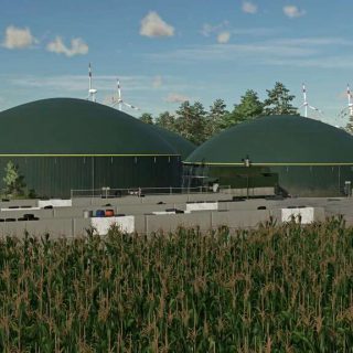 Medium Biogas Plant Package v1.0 FS22 Mod | Farming Simulator 22 Mod