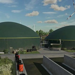 Medium Biogas Plant Package v1.0 FS22 Mod | Farming Simulator 22 Mod