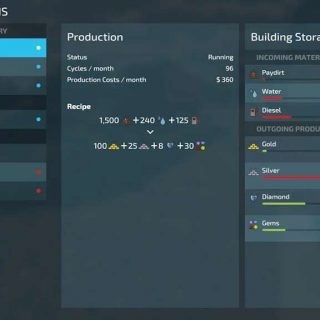 Metals And Gem Production v1.0 FS22 Mod | Farming Simulator 22 Mod