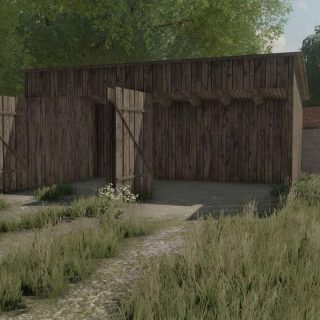 Old wooden garage v1.0 FS22 Mod | Farming Simulator 22 Mod